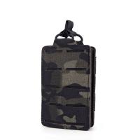 China 5.56mm Laser-Cut Single Molle Pouch - Compact Tactical Accessory Bag with Adjustable Belt/Webbing Mount (70g Lightweight, 5 Colors) for sale