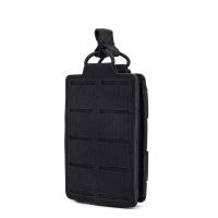 China 5.56mm Laser-Cut Single Molle Pouch - Compact Tactical Accessory Bag with Adjustable Belt/Webbing Mount (70g Lightweight, 5 Colors) for sale