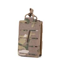 China 5.56mm Laser-Cut Single Molle Pouch - Compact Tactical Accessory Bag with Adjustable Belt/Webbing Mount (70g Lightweight, 5 Colors) for sale