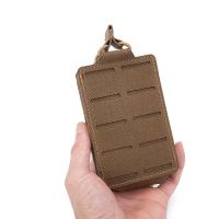 China 5.56mm Laser-Cut Single Molle Pouch - Compact Tactical Accessory Bag with Adjustable Belt/Webbing Mount (70g Lightweight, 5 Colors) for sale