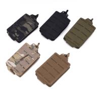 China 5.56mm Laser-Cut Single Molle Pouch - Compact Tactical Accessory Bag with Adjustable Belt/Webbing Mount (70g Lightweight, 5 Colors) for sale