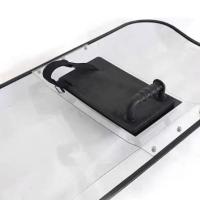 China Lightweight Anti Riot Shield PC Shield With 342J Impact Rating Ergonomic Grip for sale