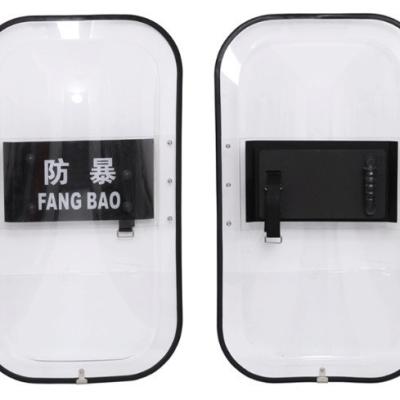 China Lightweight Anti Riot Shield PC Shield With 342J Impact Rating Ergonomic Grip for sale