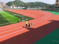 China Polyurethane Sports Flooring for  Outdoor Synthetic Athletic Track and Field Surface Construction for sale