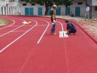 China Resilient Modular Rubber Synthetic Tartan Athletics Track for sale