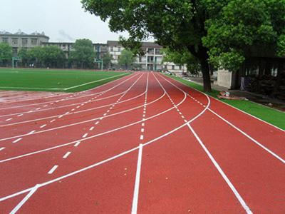 China Red Military Synthetic Athletic Tartan Track Spray Coat System for sale