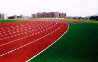 China Outdoor PU Synthetic Running Track , Stadium Colorful Athletics Race Track  for sale