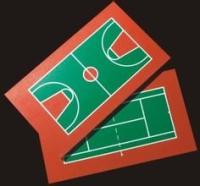 China Wet Pour Rubber 3mm Outdoor Tennis Court Flooring for sale
