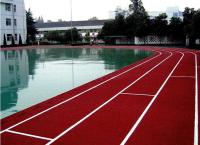 China Water Resistant Jogging Track Flooring , Thick Protective Soft Track Surfaces for sale
