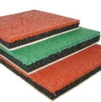 China Two Layers Outdoor Play Area Flooring , Colorful Playground Safety Surfacing  for sale