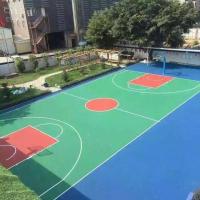 China Multi Purposed PU Outdoor Sports Court Flooring Thick For Basketball Court for sale
