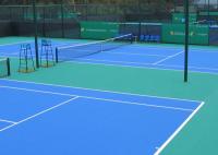China Badminton Court Rubber Sports Flooring With Hard Top Environmental Friendly  for sale