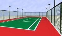 China PU Sport Court Surface , Resurfacing Tennis Court All Weather Outdoor Flooring  for sale