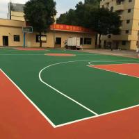 China Seamless Polyurethane Outdoor Sports Court Flooring For Rubber Playground Surface for sale