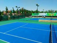 China Synthetic Outdoor Rubber Flooring , Workout Room Flooring With Marking Line for sale