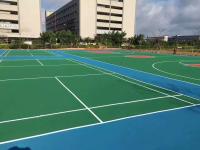 China Seamless Polyurethane Outdoor Sports Court Flooring For Rubber Playground Surface for sale