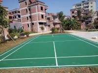 China 3mm Thickness PU Sports Flooring For Badminton Court Surface Long Lifespan for sale