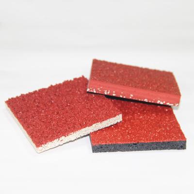China Two Layers Outside Basketball Court Flooring , Rubber Athletic Flooring For Jogging for sale