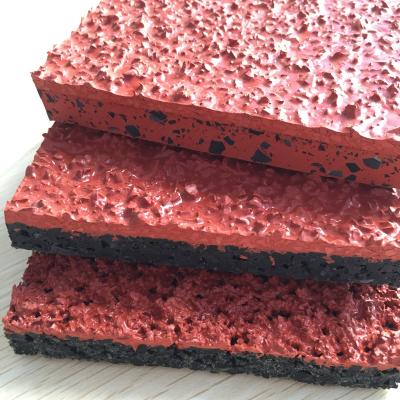 China Athletic Jogging Rubber Sports Flooring For Stadium Surface All Weather Fully Cast for sale