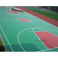 China Colorful Thick PU Sports Flooring Polyurethane Materials Self Leveling Coating for sale