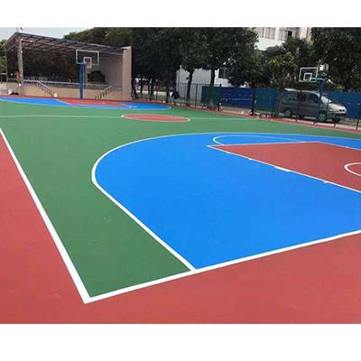 China Colorful Thick PU Sports Flooring Polyurethane Materials Self Leveling Coating for sale