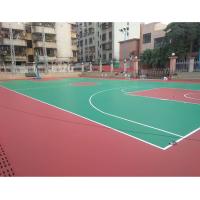 China Tennis / Badminton Court Polyurethane Sports Flooring Anti Static Thick Material for sale