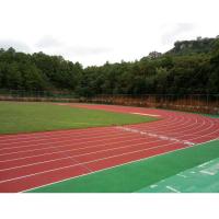 China Outdoor 400 Meter Recycled Rubber Flooring Track With 8 Years Lifespan for sale