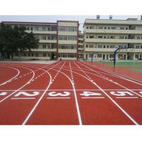 China Spray Coat Epdm Rubber Flooring , Permeable Athletic Epdm Seamless Flooring for sale