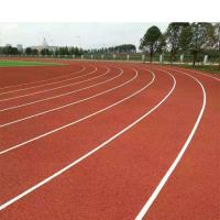 China 400 Meter Multi Purpose Gym Flooring , Spray Coat Synthetic Sports Flooring for sale