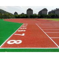 China 400 Meters Synthetic Outdoor Flooring , Spray Coat Anti Static Flooring for sale