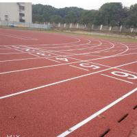 China Outdoor 400 Meter Recycled Rubber Flooring Track With 8 Years Lifespan for sale