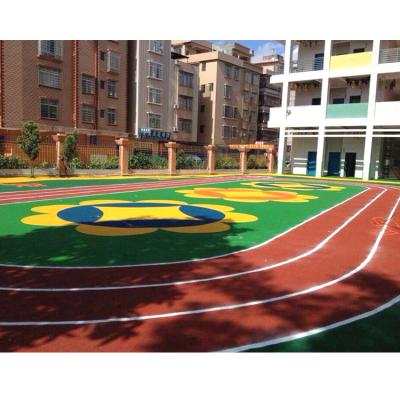China Spike Resistant Playground Floor Material For Children / Rubber RunningTrack for sale