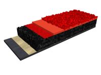 China Spike Resistance Athletic Running Track Epdm Granules IAAF Certificated for sale