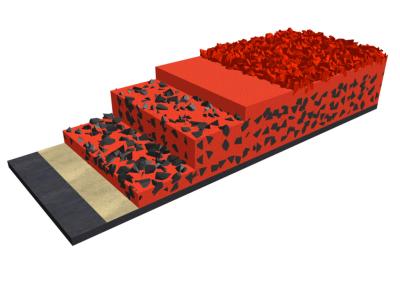 China Full System Athletic Running Track For Jogging 13mm Thickness Soft Material for sale