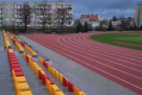 China Dust Free Rubber Athletic Track , Impermeable Public Running Track With Two Layers for sale