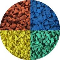 China Jogging Track Epdm Rubber Granules , Synthetic Wet Pour Rubber Granules for sale