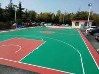 China Badminton Court Rubber Sports Flooring Full / Sandwich System Water Stone Base for sale