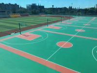 China Outdoor Seamless Basketball Court Flooring For Multi Purposed Surface Refresh Contracting for sale