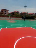 China Anti Slip Portable 8mm Synthetic Basketball Court Flooring for sale