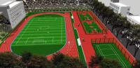 China Polyurethane Sports Flooring for  Outdoor Synthetic Athletic Track and Field Surface Construction for sale