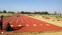 China EPDM Synthetic Athletic Running Track With Spray Coat System for sale