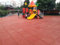 China Outdoor Crumb Rubber Tiles For Community Children Playground Area for sale