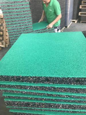 China 30mm Colored Rubber Tiles For Park Leisure Area for sale