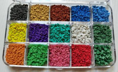 China 1mm EPDM Crumb Rubber Granules For Running Track for sale