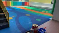 China 1mm Colored Rubber Granules For Kids Playground Flooring Surface Recreation for sale