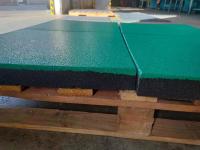 China Outdoor 15mm Thick Colored Rubber Tiles For Children Playground Safety Flooring for sale