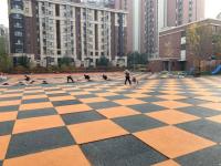 China SBR Colored EPDM Rubber Tiles For Park Jogging Track Recreation for sale