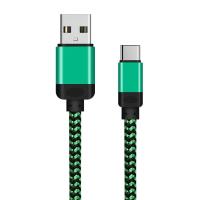 China Nylon Braided USB Data Cable for Fast Charging Mobile Phones 2A Metal Quick Charge for sale
