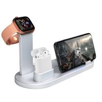 China Electric 10W 4 in 1 Desktop Charger for Mobile Earphone Wireless Charging Portable Base for sale