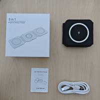 China Qi Function ABS 3 in 1 Wireless Charging Station for Mobile Phone Watch and Earphone for sale